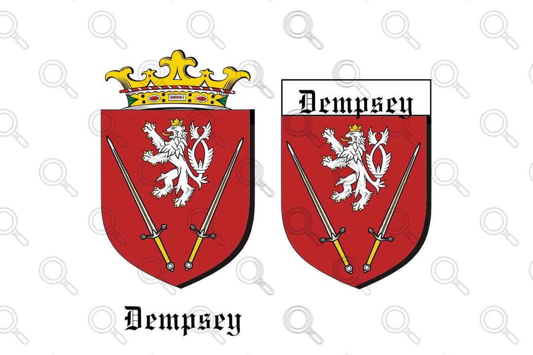 2 Dempsey Family Coat of Arms Files | Surname Dempsey Family Crest ...