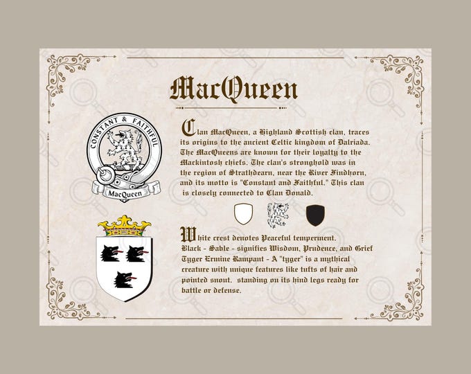 Ferguson Family Crest Digital Download Ferguson Coat of Arms JPG File ...