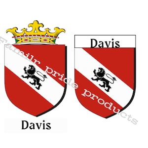 2 - Davis Family Coat of Arms SVG | Davis Family Crest Download Cut ...