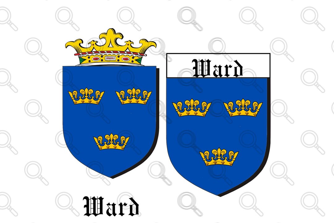 2 - Ward Family Coat of Arms PNG | Ward Family Crest Download Cut File ...