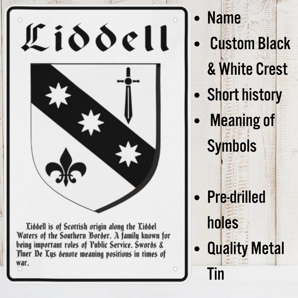 Family Crest Sign - Etsy