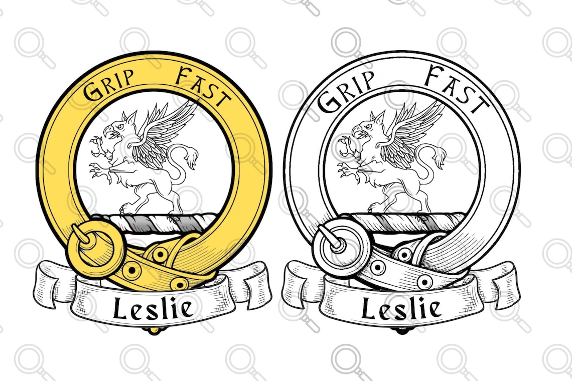 Leslie Crest Badge PNG | Leslie Clan Family Crest & Coat of Arms ...
