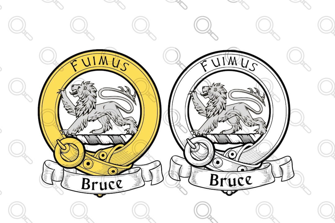 Bruce Crest Badge Png, Scottish Clan Bruce Crest, Family Crest, Coat of ...