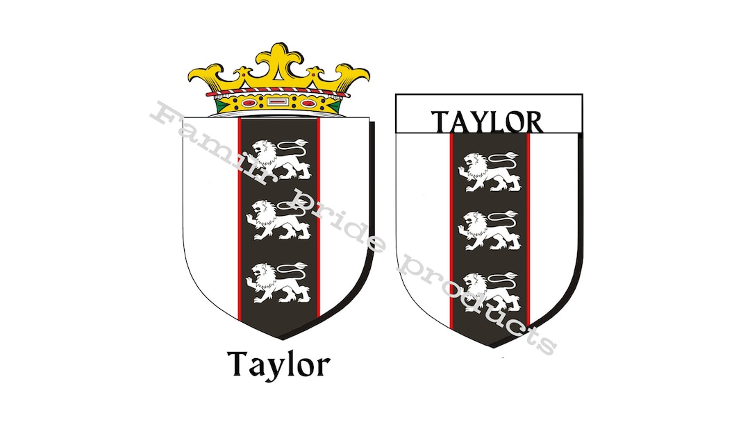 2 Taylor Family Coat of Arms Files | Taylor Family Crest Download Cut ...