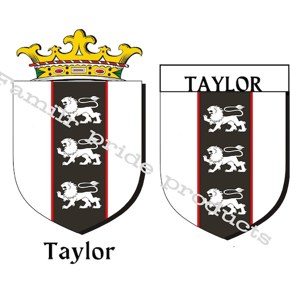 Taylor Family Crest - Etsy