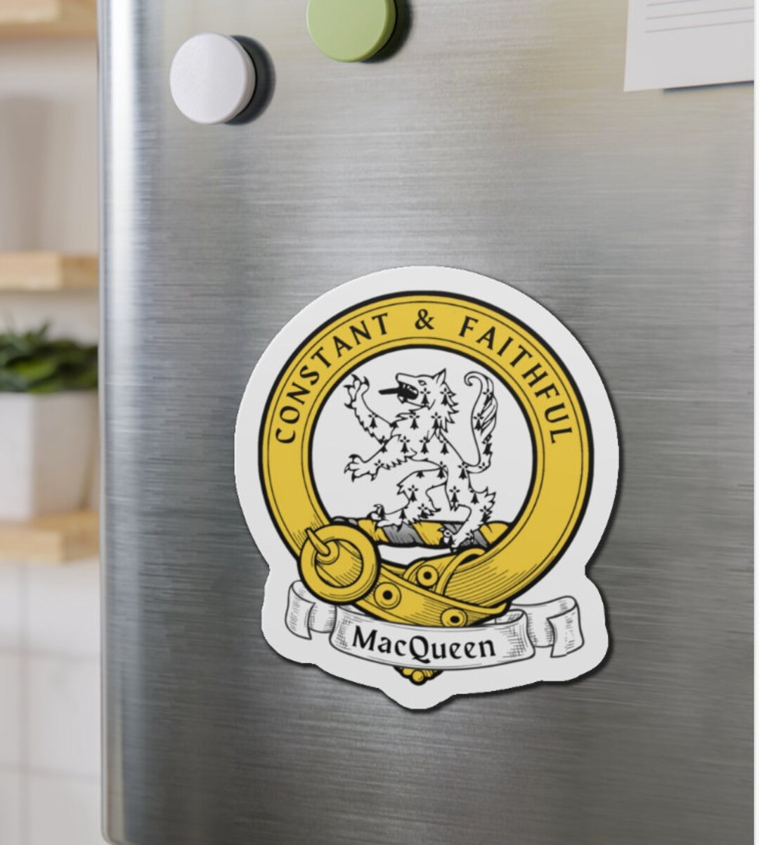 Set of 10 Custom Order Scottish Familt Crest Badge Fridge Magnets ...