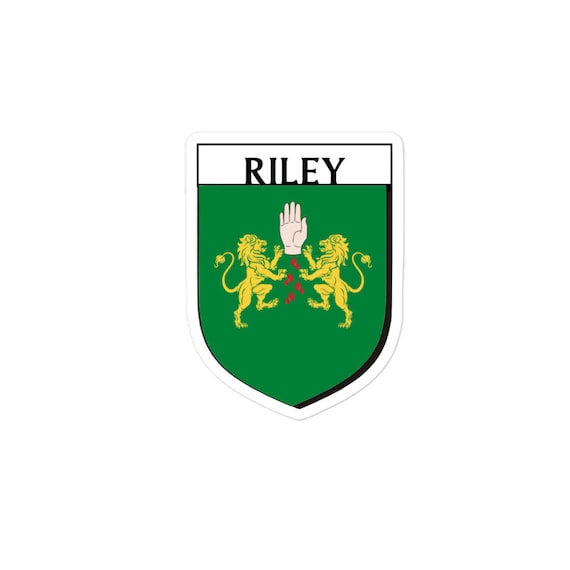 Custom Riley Coat of Arms Vinyl Sticker - Etsy