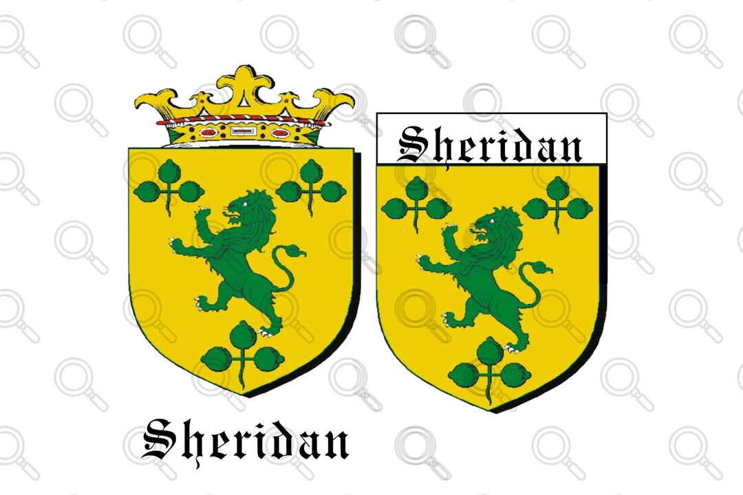 2 Sheridan Family Coat of Arms Files | Surname Sheridan Family Crest ...