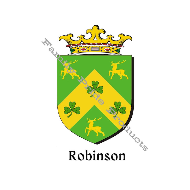 2 Robinson Family Coat of Arms Files Robinson Family Crest Download Cut ...