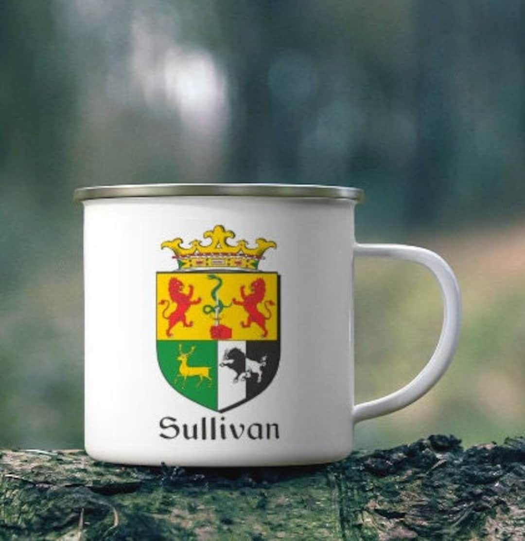 Custom Order Any Name, Sullivan Family Enamel Camping Mug, Sullivan ...