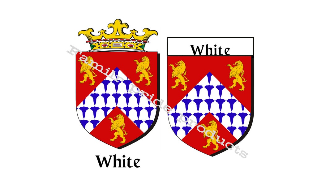 2 English White Family Coat of Arms Files | White Family Crest Download ...
