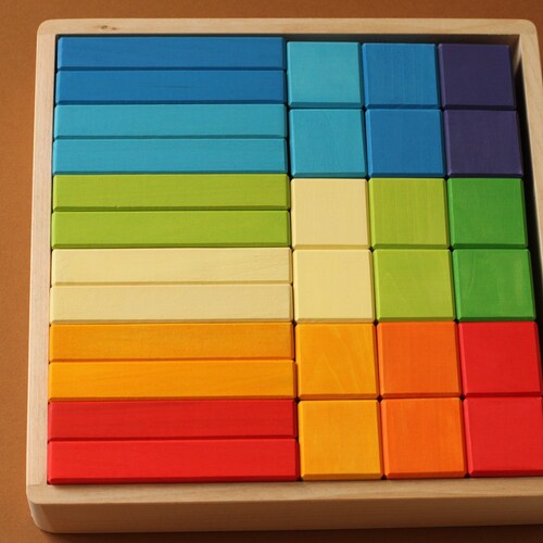 Wood Building Sticks 30 Pieces Cherry Walnut & Maple Wood | Etsy