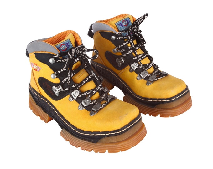 1990s Original BUFFALO Mega Platform Boots / Blue / 16cm Lita Platform ...