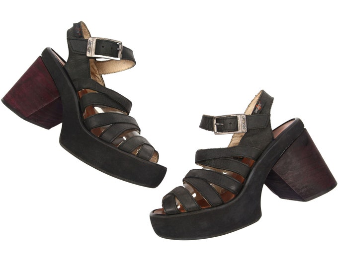 DESTROY PLATFORM SANDALS / True 90'S / Heels / Slip-ons / Sliders ...