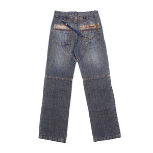 Straight Leg 2000s Vintage Cyber Jeans With Chain Attachment ...