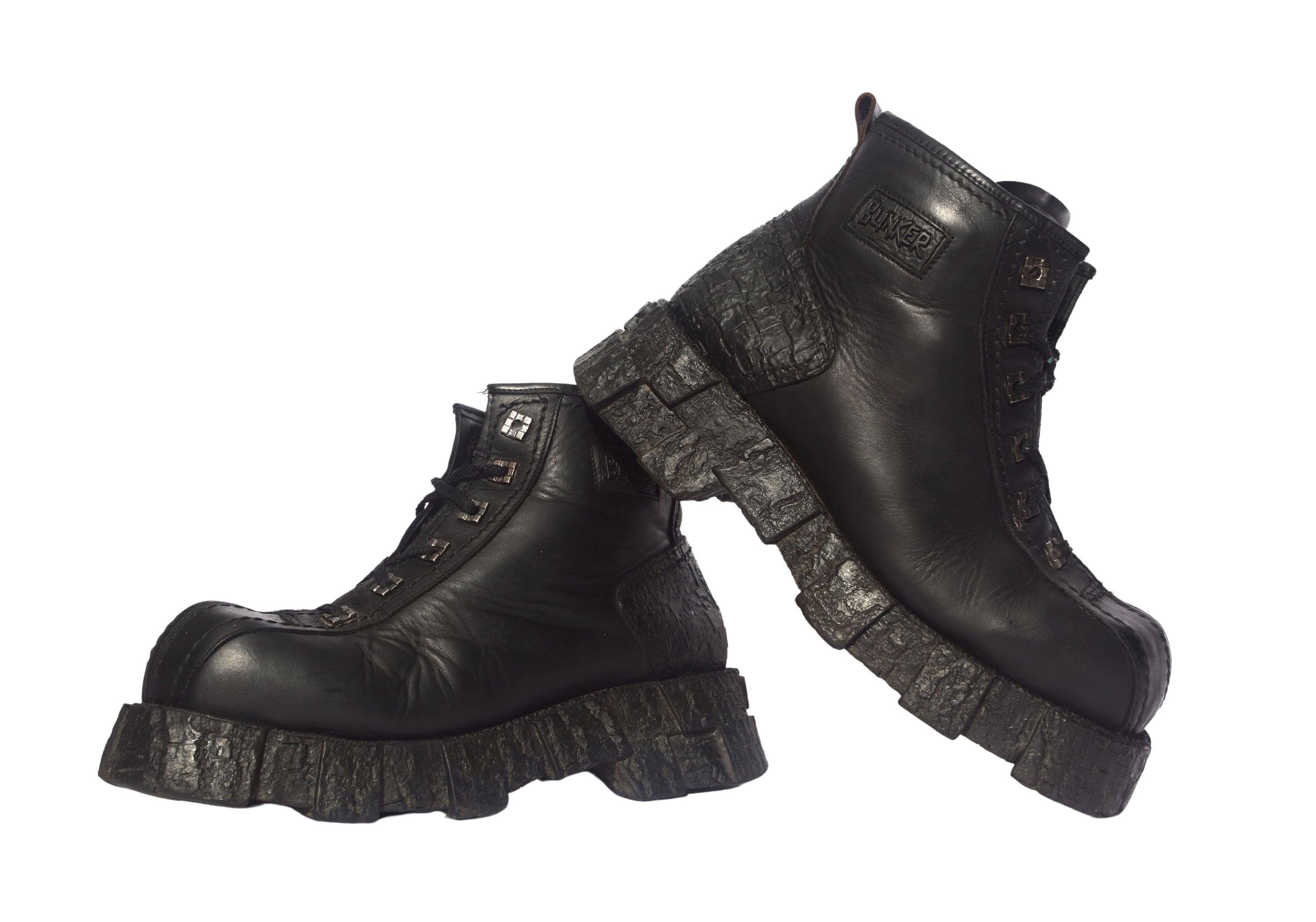 BUNKER PLATFORM BOOTS / Cyber Boots / Chunky / Grunge / Moto / | Etsy