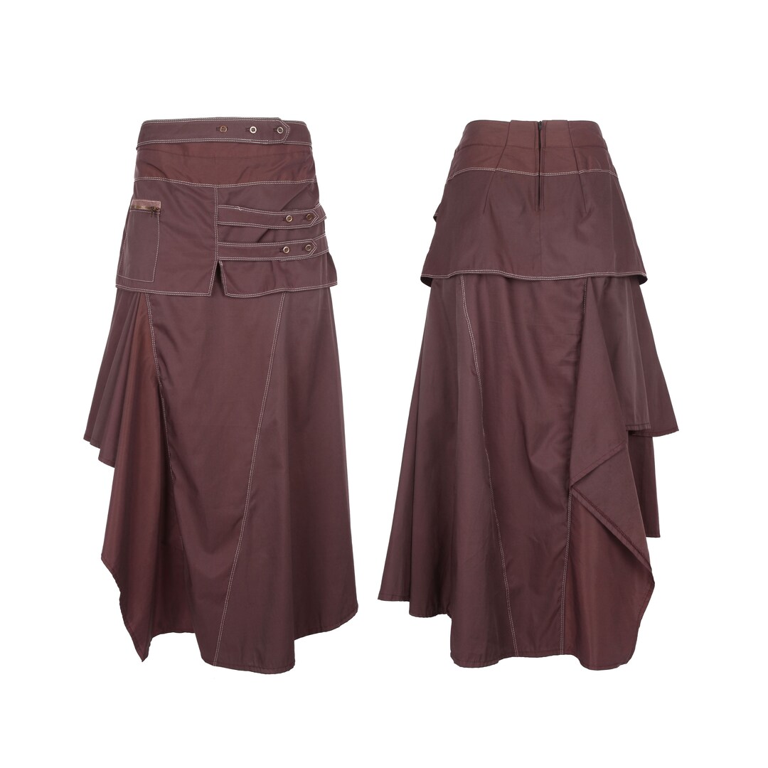 2000s Vintage Skirt / Asymmetrical Paneled Deconstructed / Y2K 00s Over ...