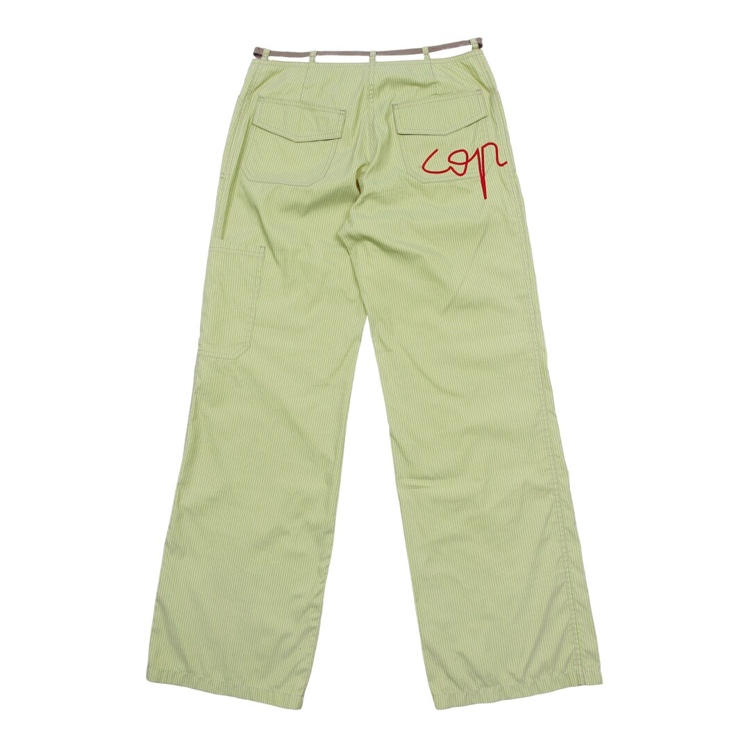 Cop Copine Green Cargo Pants / 2000s Vintage Green Denim Capri - Etsy