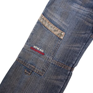 Straight Leg 2000s Vintage Cyber Jeans With Chain Attachment ...