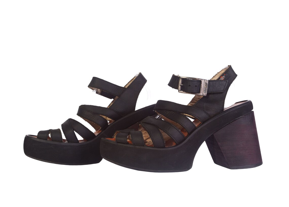 DESTROY PLATFORM SANDALS / True 90'S / Heels / Slip-ons / | Etsy