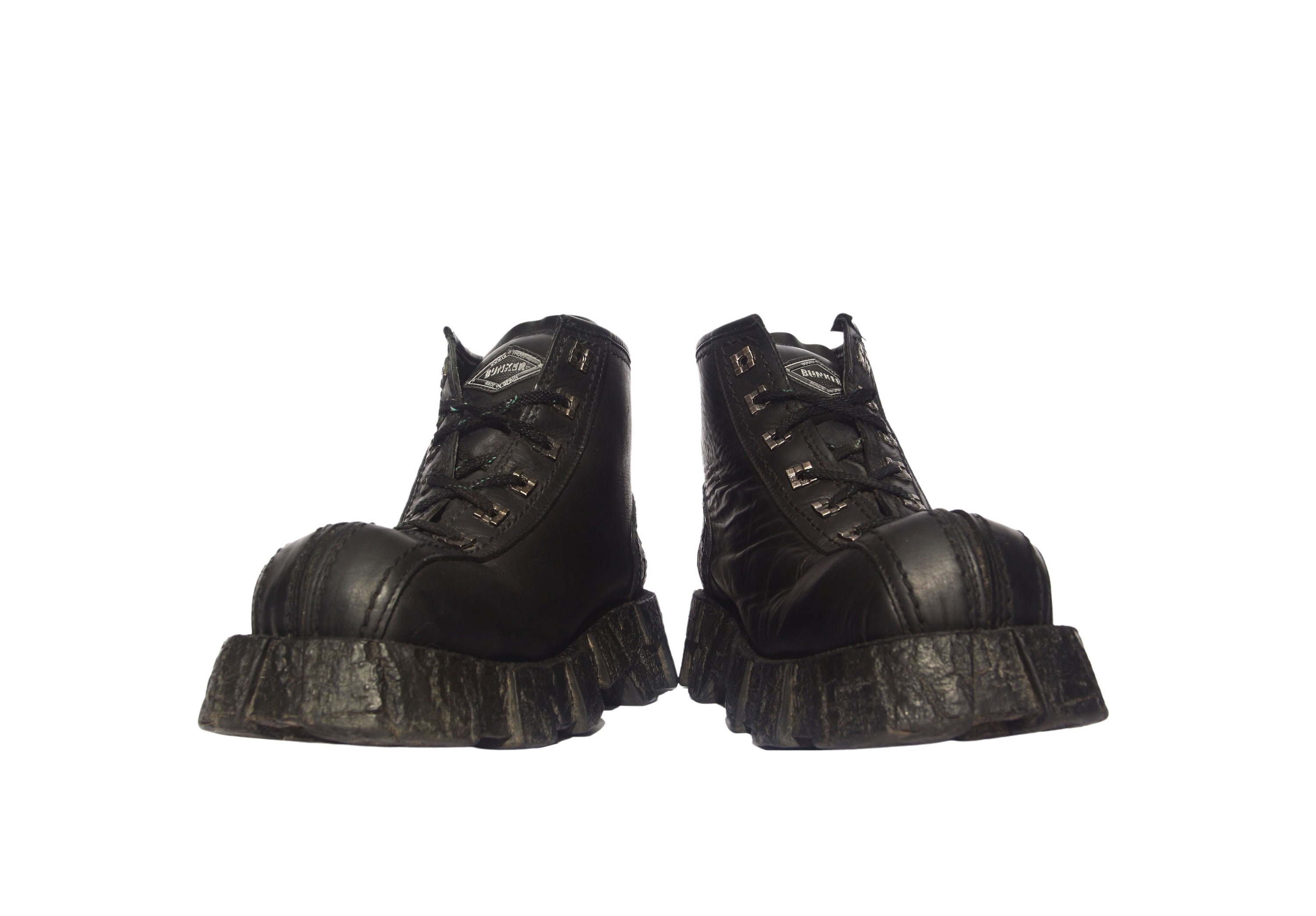 BUNKER PLATFORM BOOTS / Cyber Boots / Chunky / Grunge / Moto / | Etsy