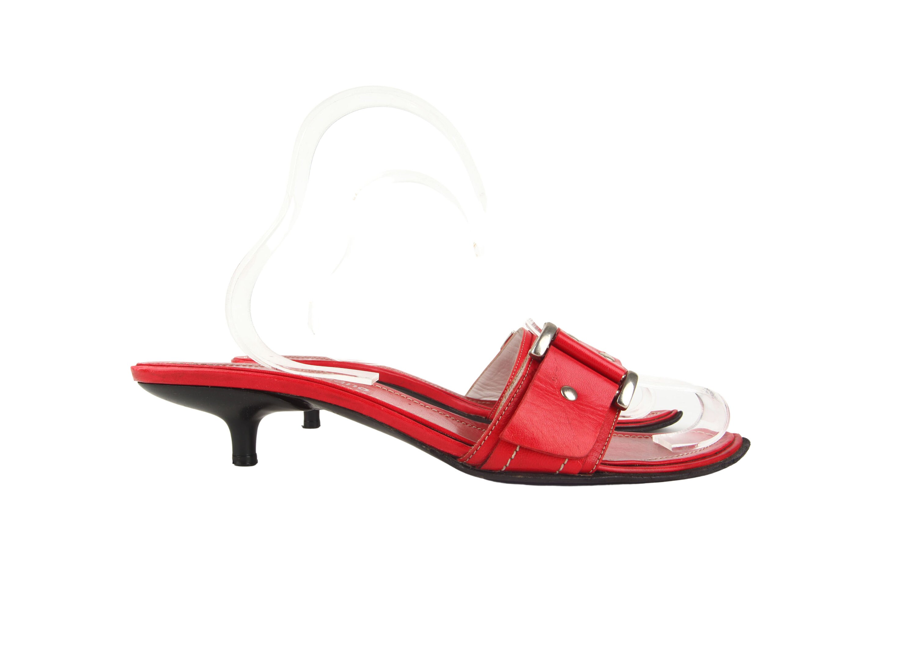 Y2K Heels / Red Pointy Heels / Made in Italy / Genuine Leather | Etsy