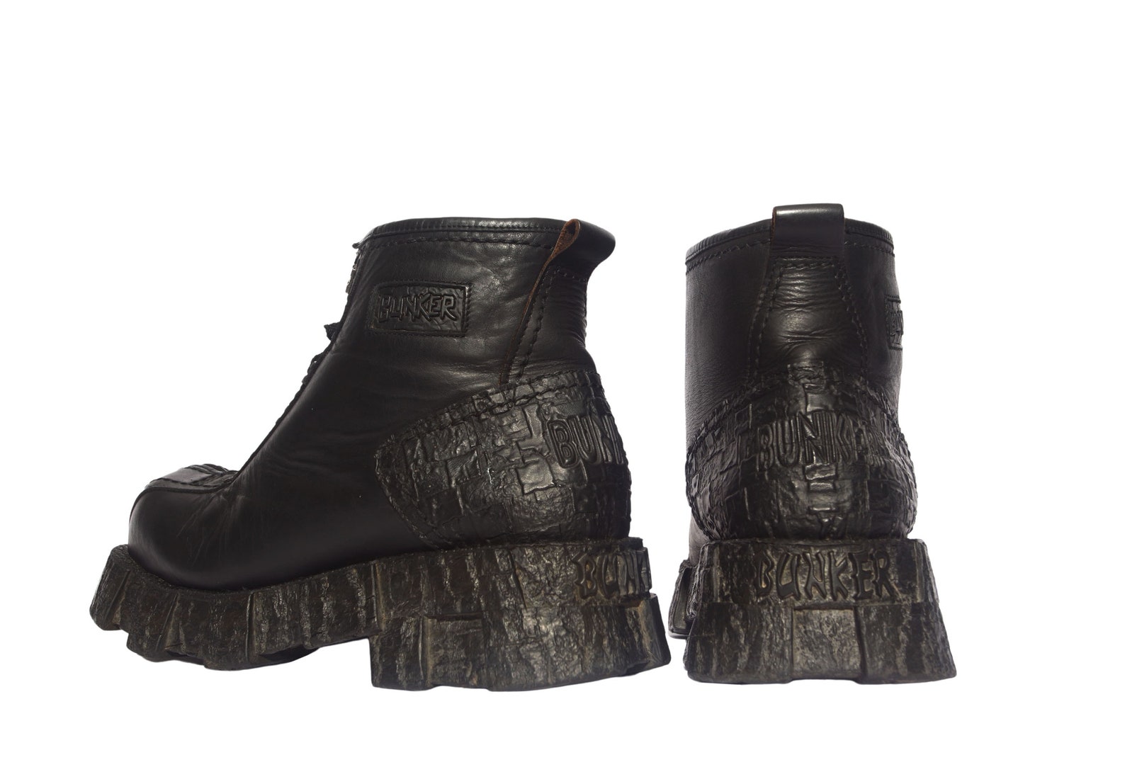 BUNKER PLATFORM BOOTS / Cyber Boots / Chunky / Grunge / Moto / | Etsy