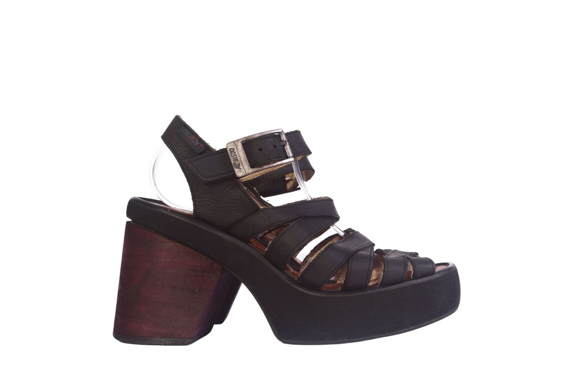 DESTROY PLATFORM SANDALS / True 90'S / Heels / Slip-ons / | Etsy