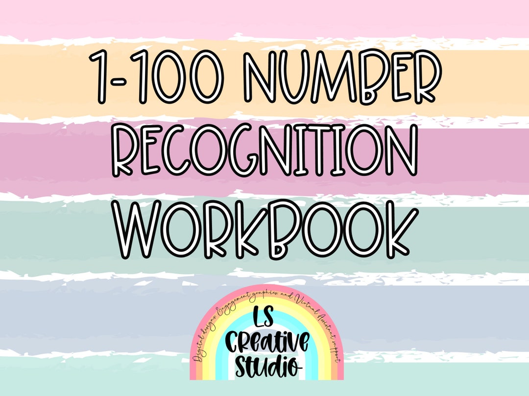 1-100 Number Recognition Review Workbook for Prek-kindergarten ...