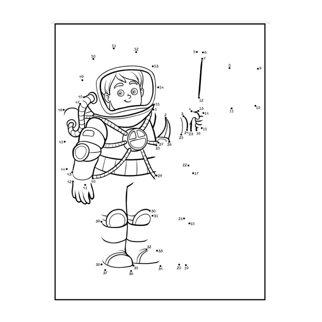 Dot-to-dot Activity Pages for Kids Kid's Fun Work - Etsy