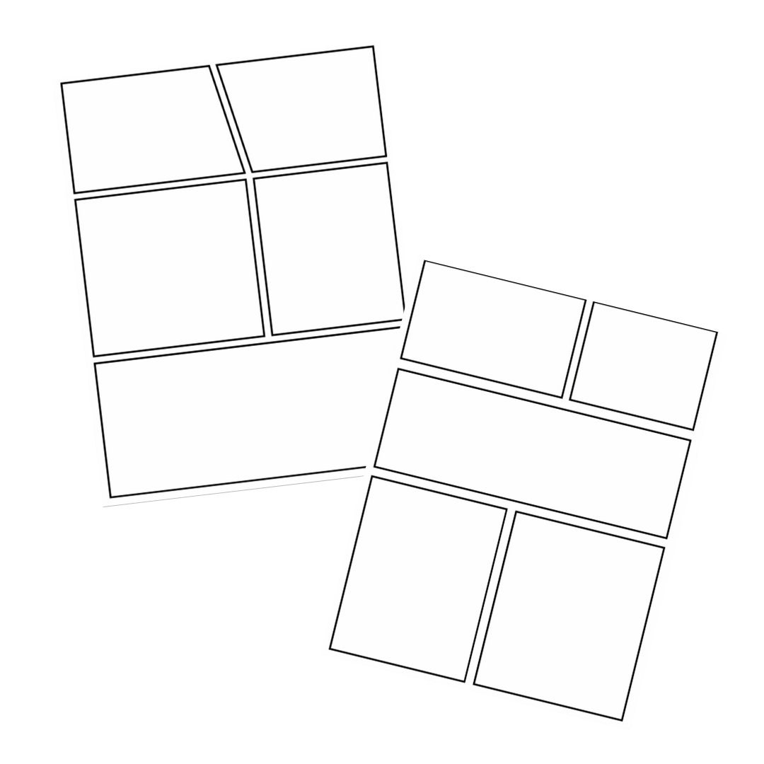 Blank Comic Book Template Pages | Create Your Own Comic Book Activity ...