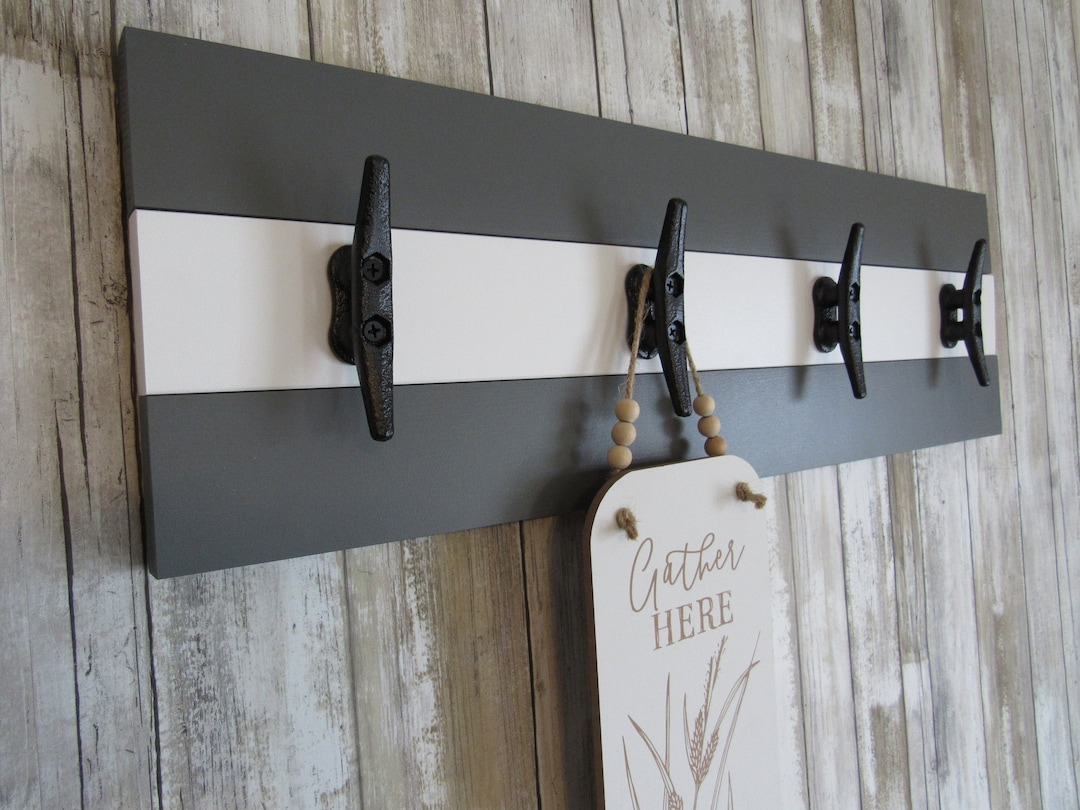 Nautical Coat Rack-farmhouse Coat Rack Wall Mount-coastal - Etsy