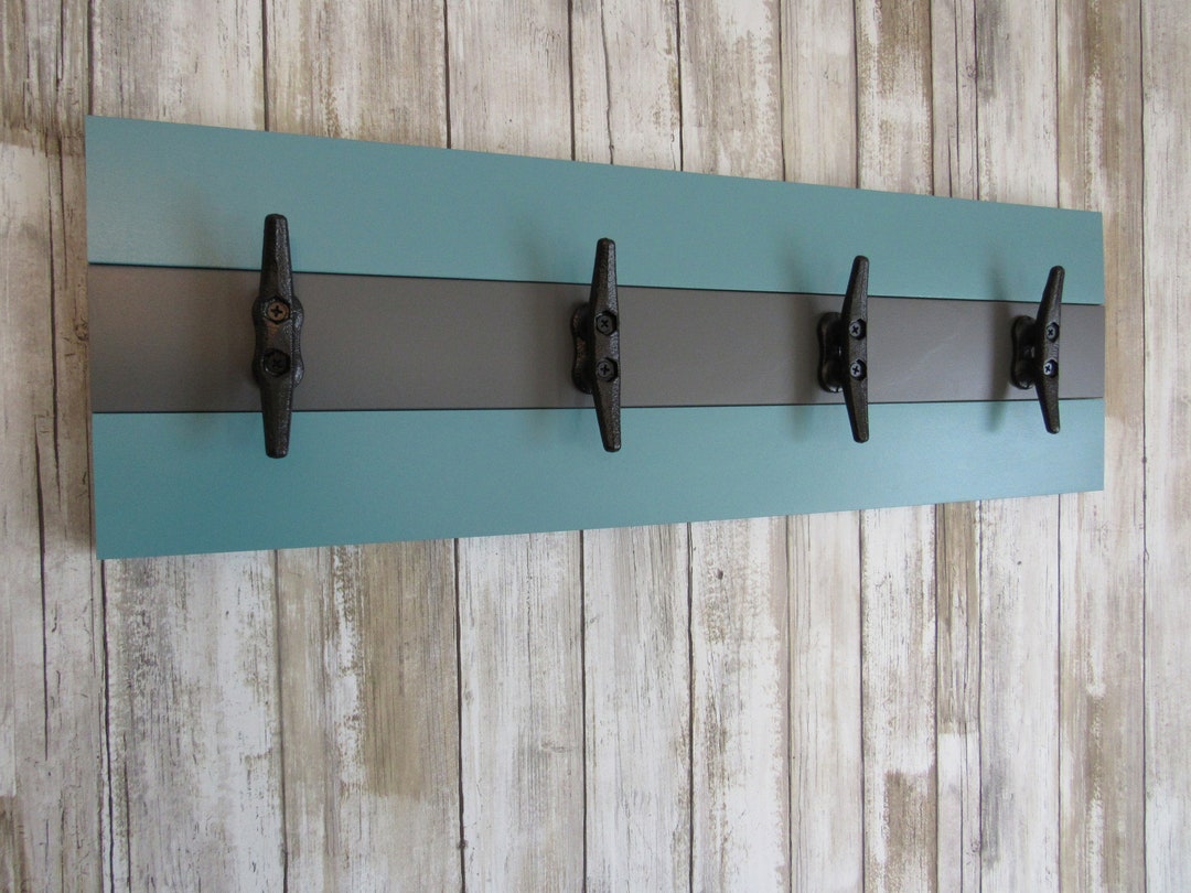 Nautical Coat Rack-farmhouse Coat Rack Wall Mount-boat Cleat - Etsy