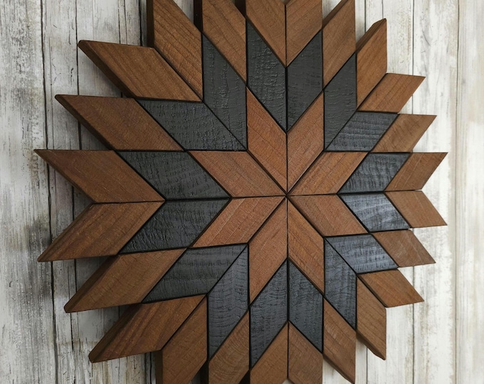 Farmhouse Decor- Distressed Wood Wall Art- Rustic Barn Quilt- Wood Wall ...