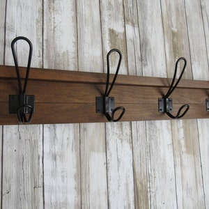 Rustic Wood Coat Rack Wall Mount-farmhouse Decor-coat Hook Rack ...