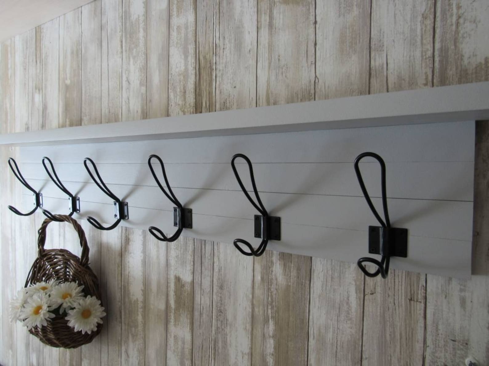 Rustic Coat Rack Wall Mount-Farmhouse Coat Rack With | Etsy