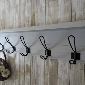 Rustic Coat Rack Wall Mount-farmhouse Coat Rack With Shelf-farmhouse ...