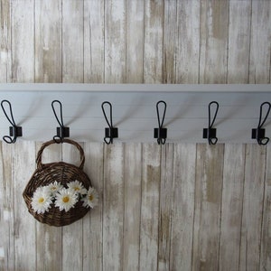 Rustic Coat Rack Wall Mount-farmhouse Coat Rack With Shelf-farmhouse ...
