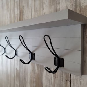 Rustic Coat Rack Wall Mount-farmhouse Coat Rack With Shelf-farmhouse ...
