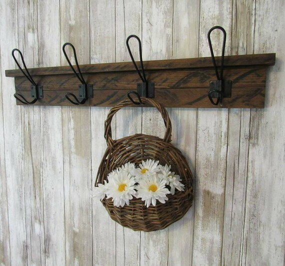 Rustic Wooden Wall Coat Rack – Tradingbasis