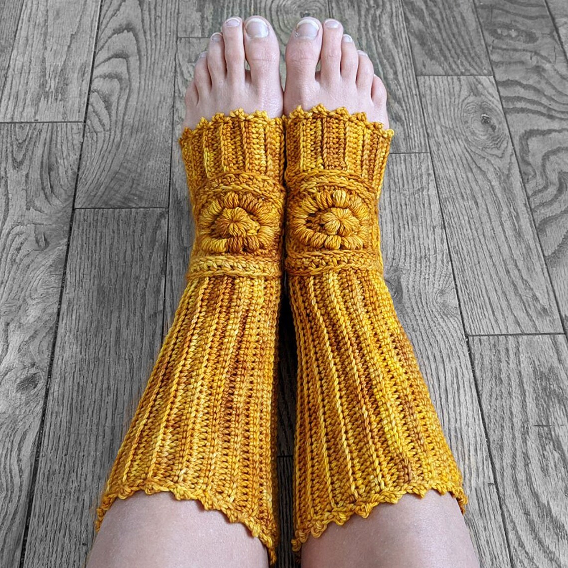 Crochet Yoga Socks Pattern Prana Yoga Socks Crochet Leg Etsy