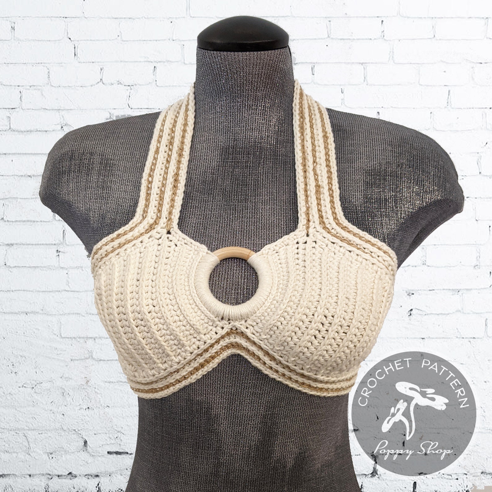 NAUTICAL BRALETTE PATTERN Crochet Bralette Pattern Crochet | Etsy