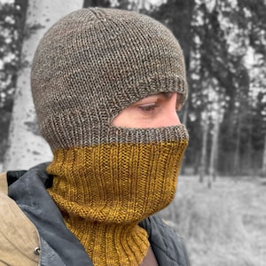 Convertible Knit Balaclava Hat Pattern: 2-in-1 Beanie Ski Mask (PDF ...