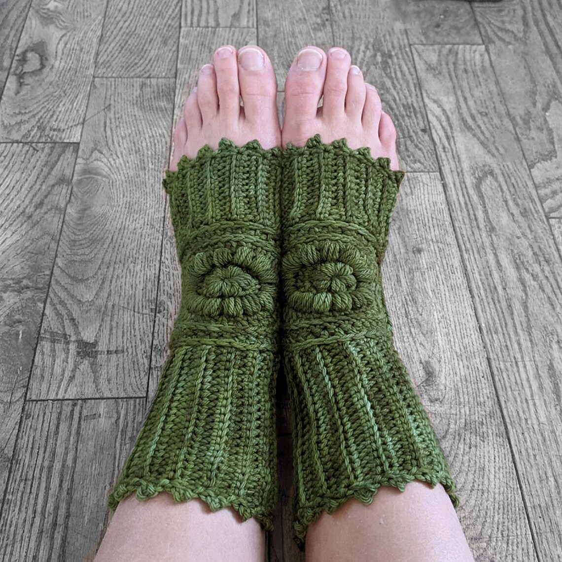 Crochet Yoga Socks Pattern Prana Yoga Socks Crochet Leg Etsy