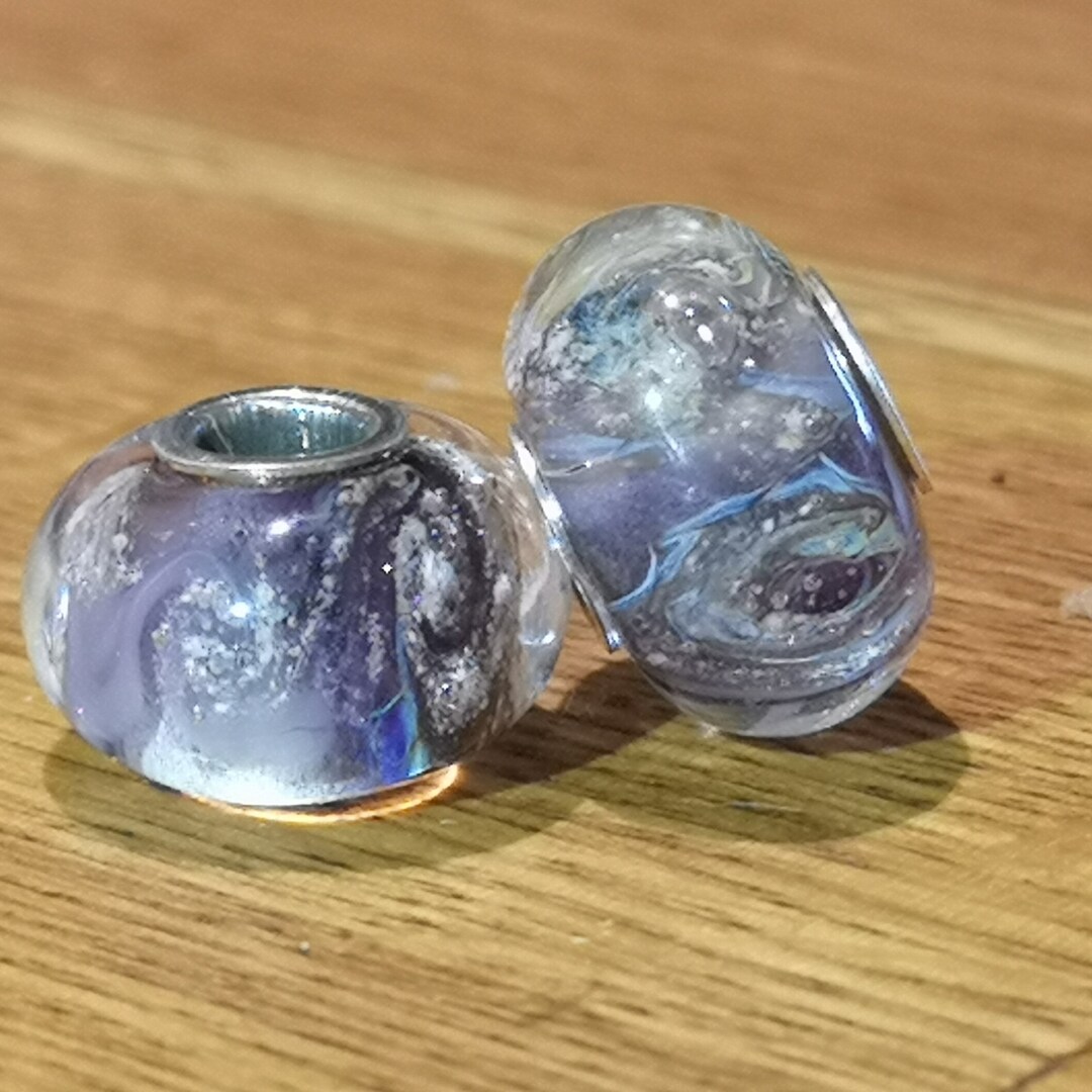 Deposit for a Handmade Ashes Charm Bead in Glass and Sterling Silver ...