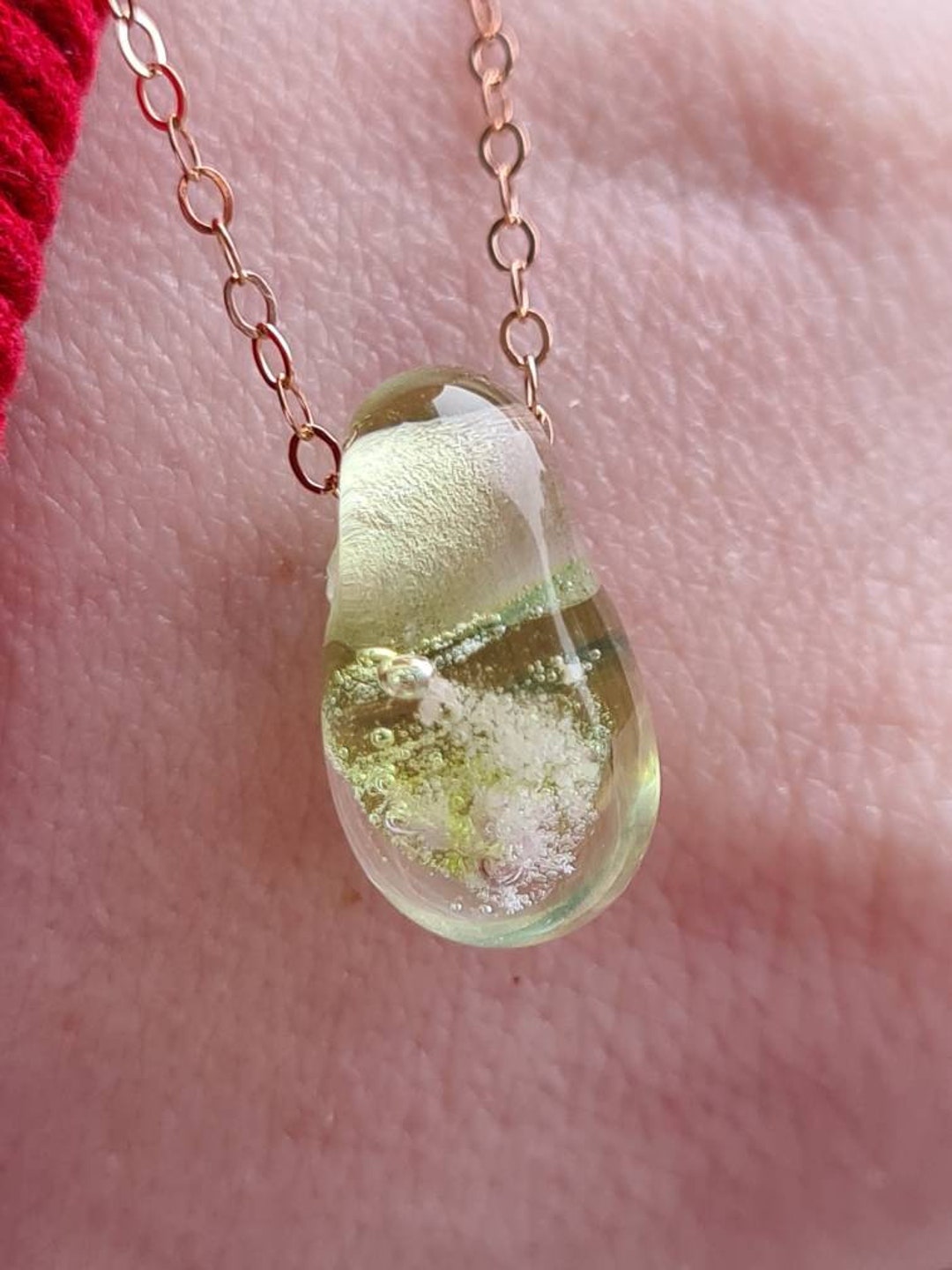 Deposit for a Small Simple Ashes Drop Pendant on an 18 Inch Sterling ...