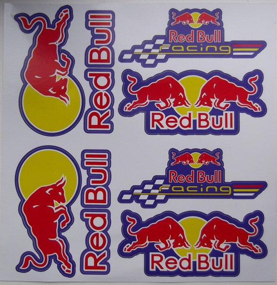 Red Bull Stickers Vinyl