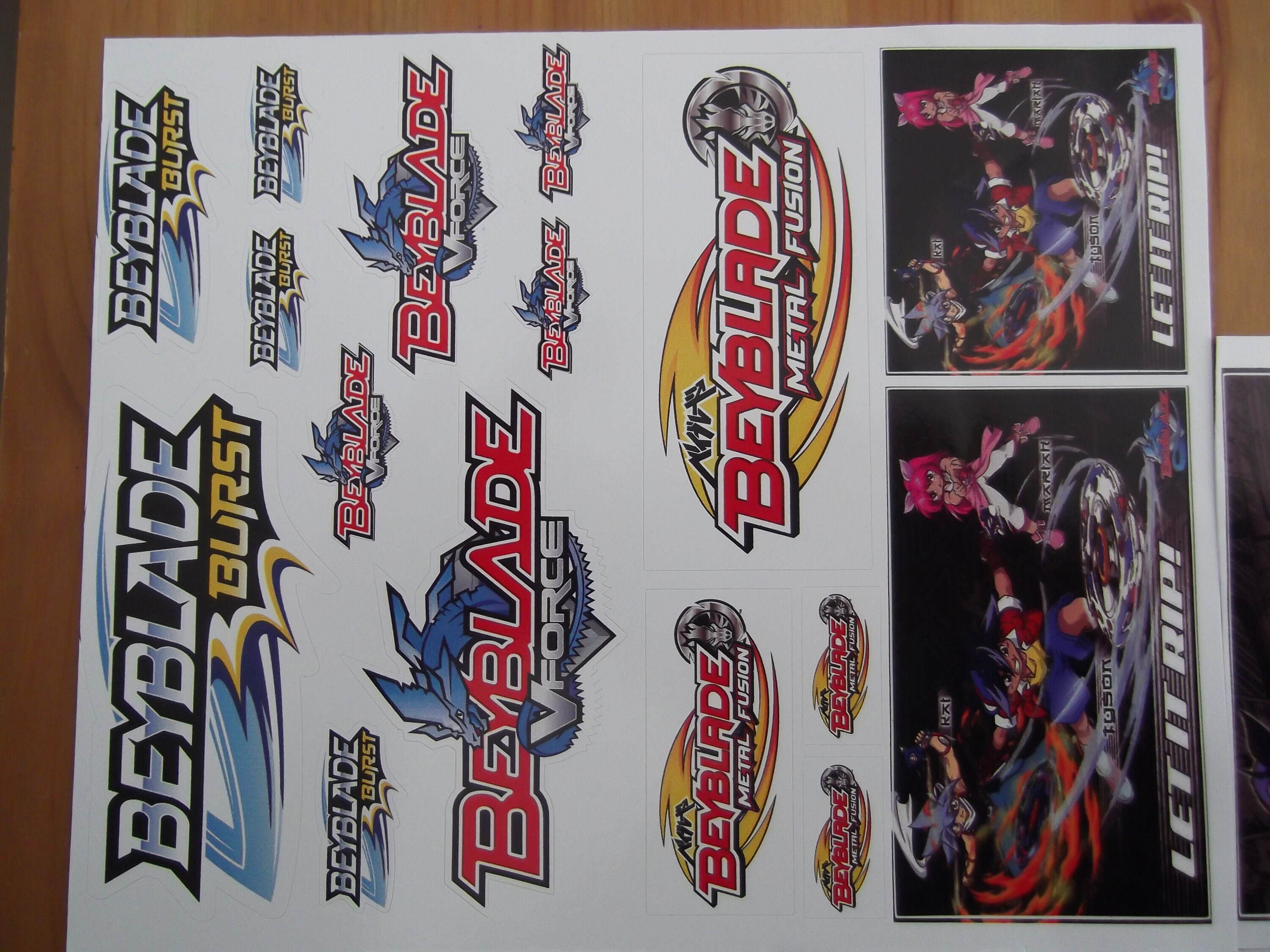 37 Beyblade Waterproof Vinyl Stickers Ideal for Arenas - Etsy UK