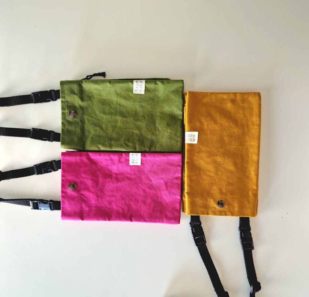 RYE Waxed Crossbody Phone Bag, Oilskin Canvas Phone Bag Water-resistant ...