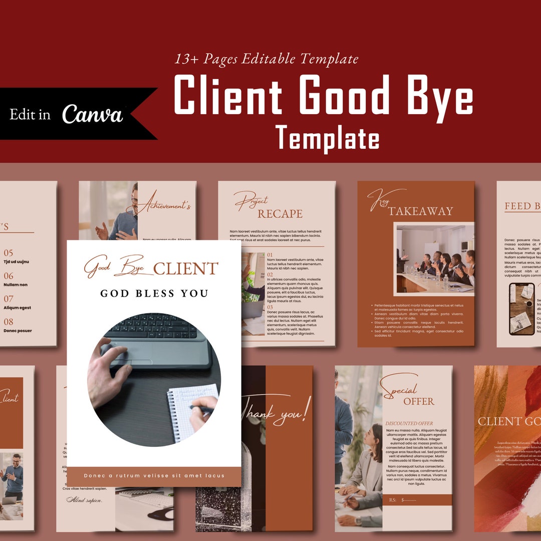 Client Exit Offboarding Canva Template Client Goodbye Brand - Etsy